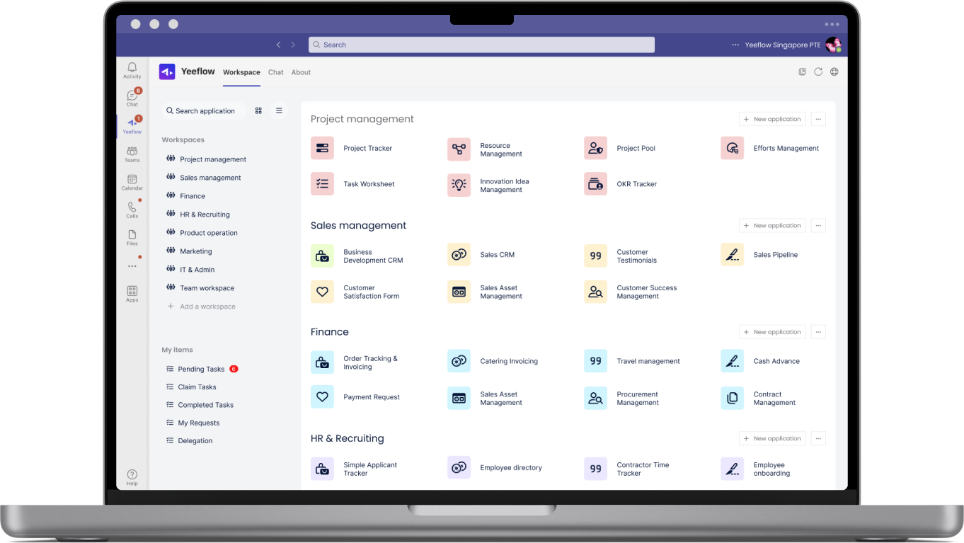 Microsoft 365 No-code application development platform | Yeeflow